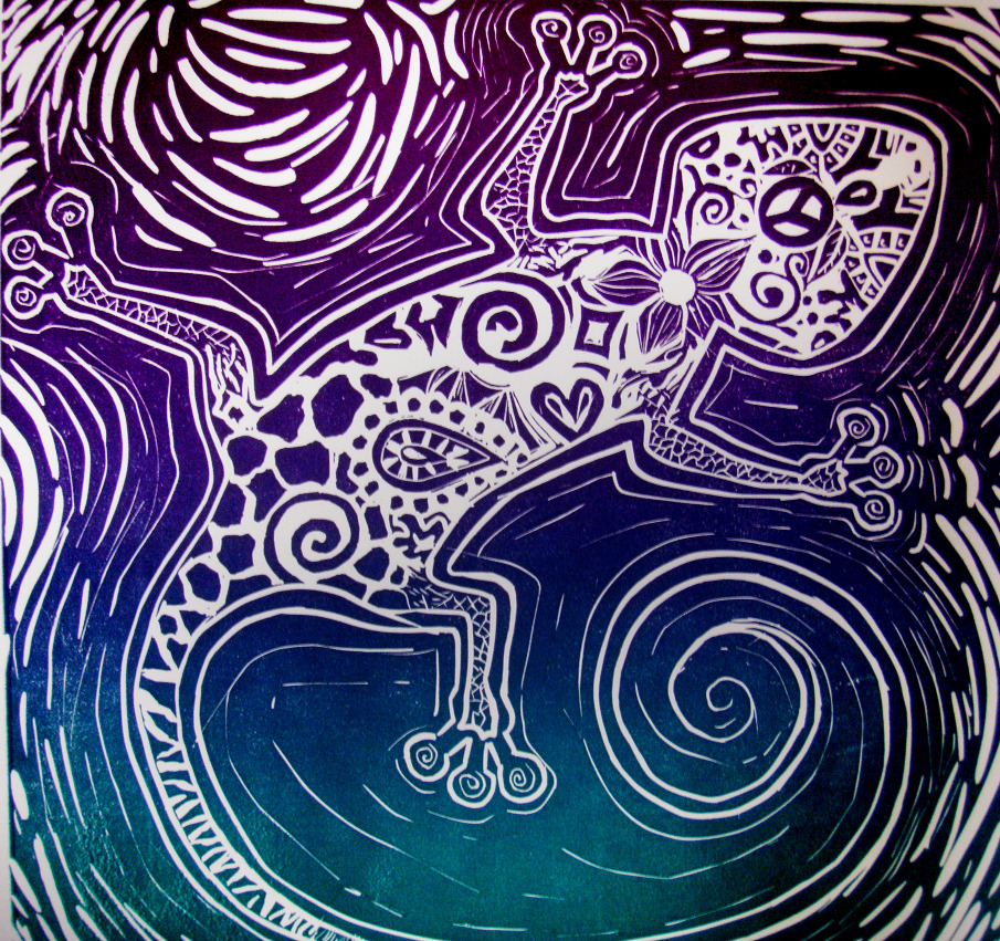 Printmaking Lizard Printmaking Art Inspiration Reptile Crafts
